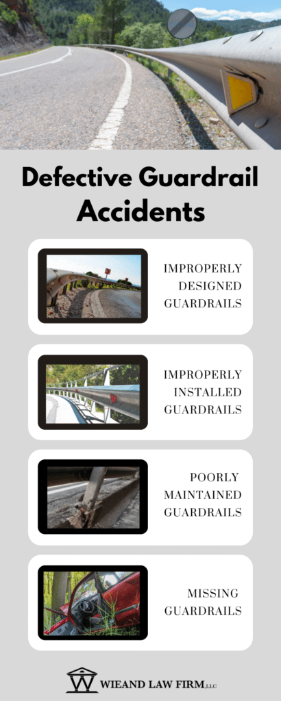 Car Impaled by Guardrail Results in Injury - Wieand Law Firm